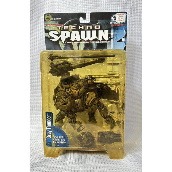 McFarlane Toys | Toys | Nib 999 Techno Spawn Gray Thunder Action Figure ...